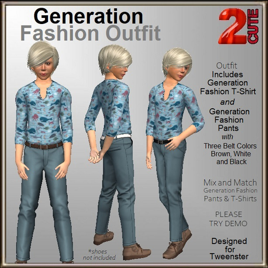 Second Life Marketplace - [2cute] Generation Fashion Outfit - Sea